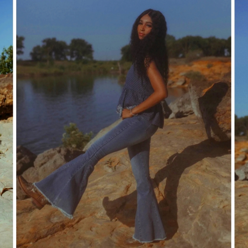 New Flare Bell Bottom Jeans - Gem